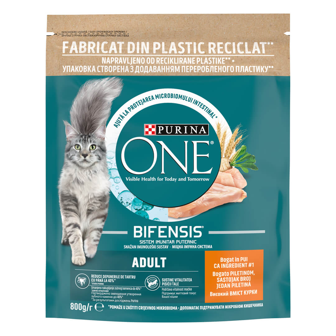 PURINA ONE Adult, Cu continut bogat în Pui și Cereale Integrale