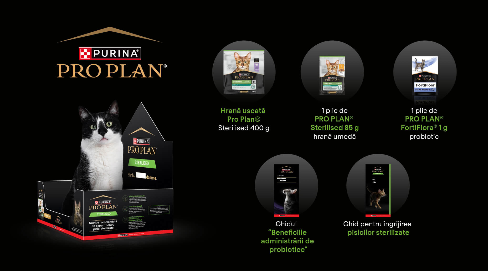 Sterilizarea pisicilor – Kit îngrijire completă Purina Pro Plan